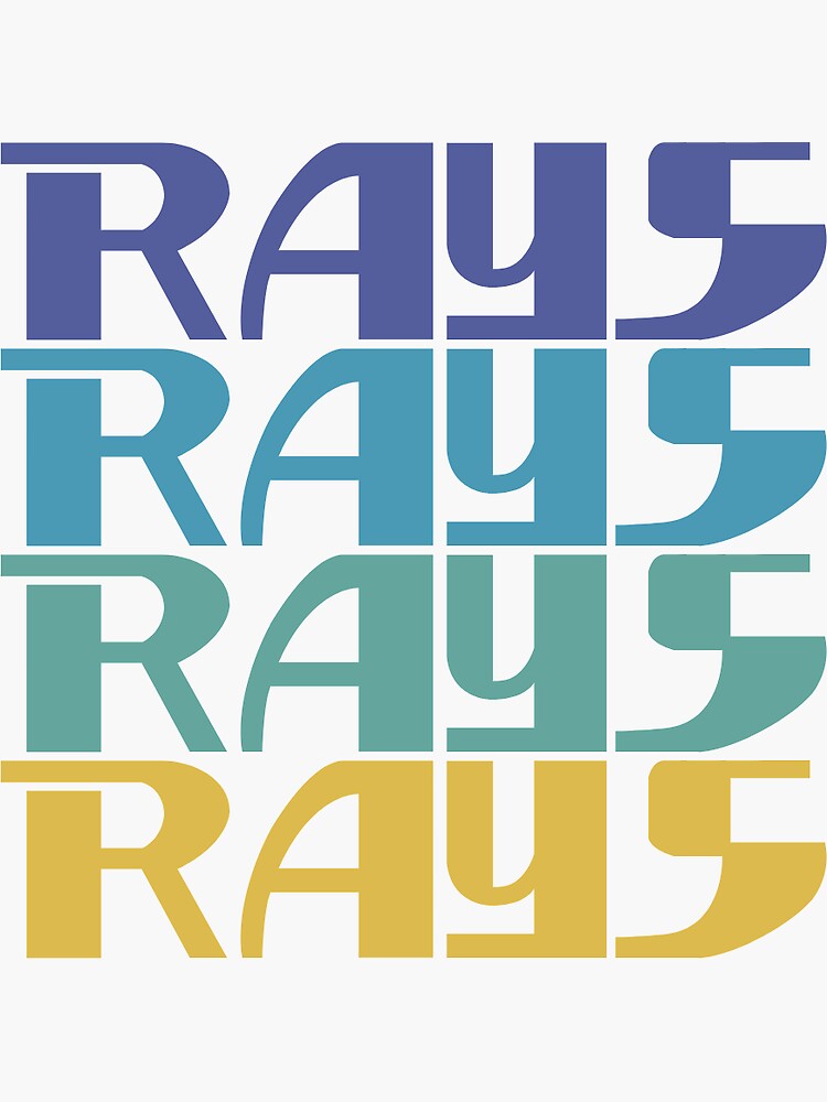 "Tampa Bay Devil Rays Word Art" Sticker for Sale by bariry | Redbubble