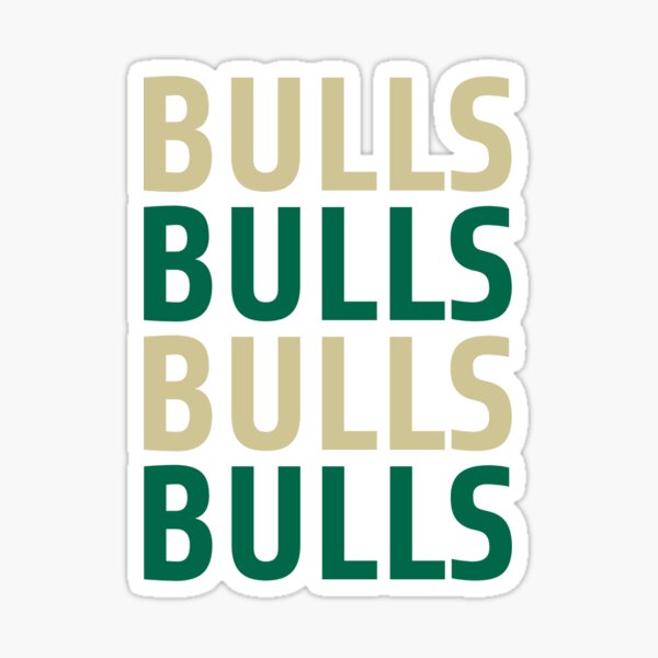 "USF Bulls word art" Sticker for Sale by bariry | Redbubble