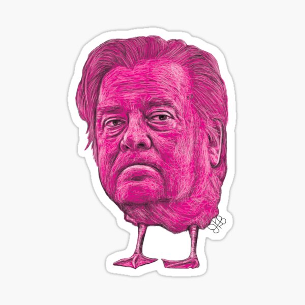 "Steve Bannon "cuck duck"" Sticker for Sale by BumHugs | Redbubble
