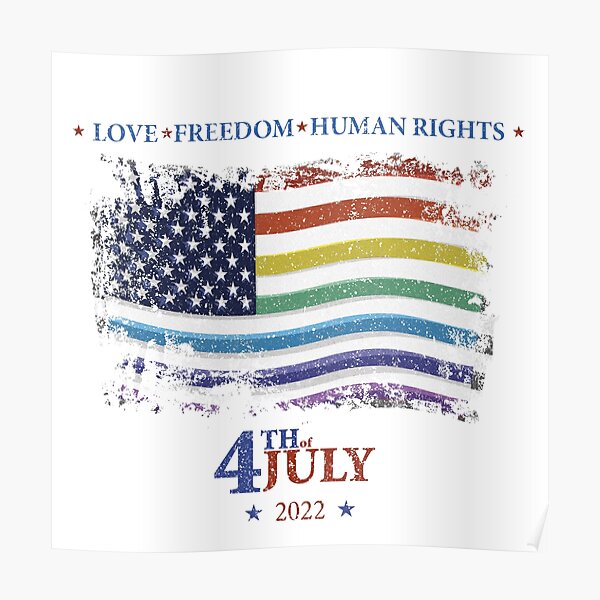 "American Flag July 4th Diversity Pride Style Cool" Poster for Sale by ...