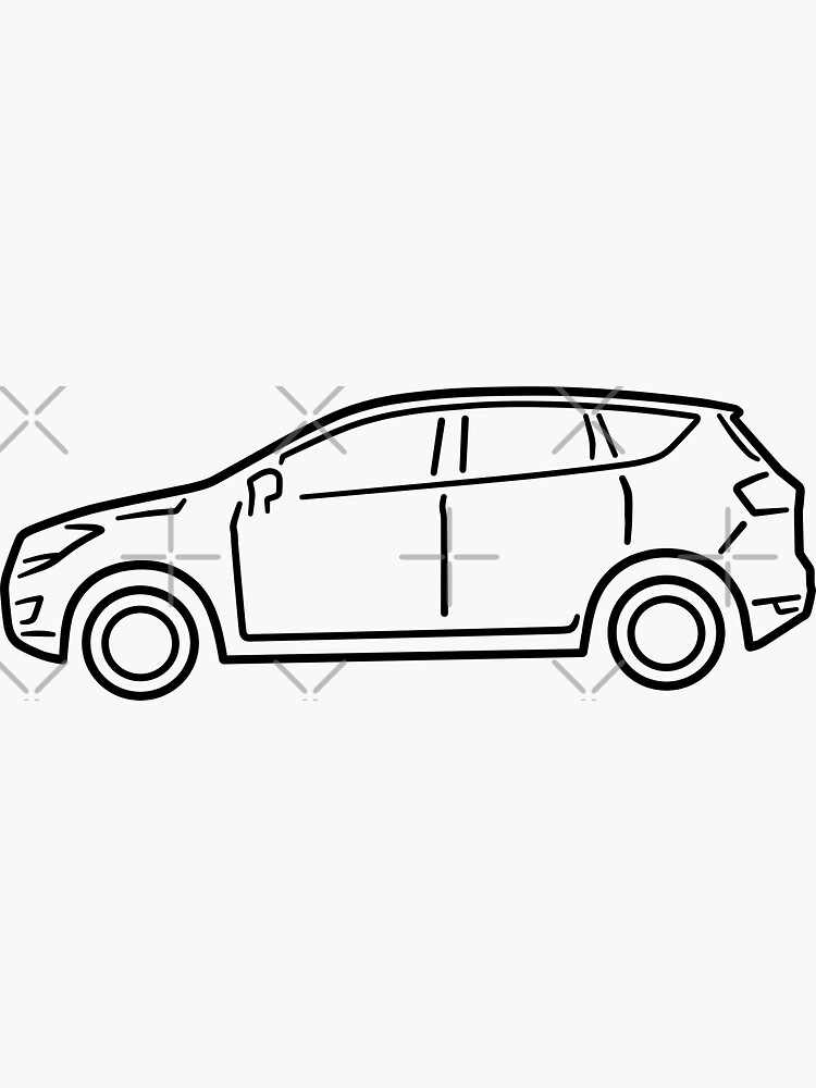 "Ford Kuga" Sticker for Sale by AutoClub | Redbubble