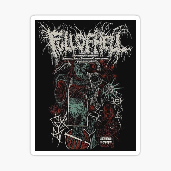 "Full of hell" Sticker for Sale by hvickars1t | Redbubble