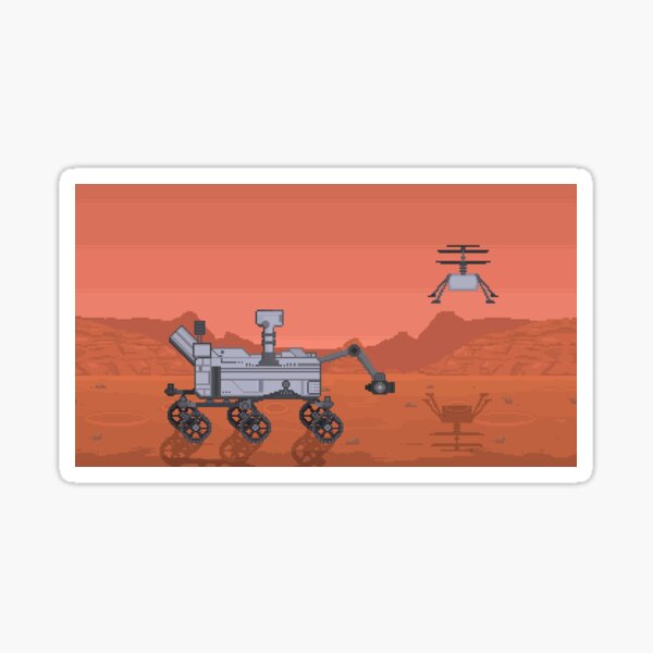 "8-Bit Mars Rover - NASA Perseverance and the Ingenuity Helicopter ...