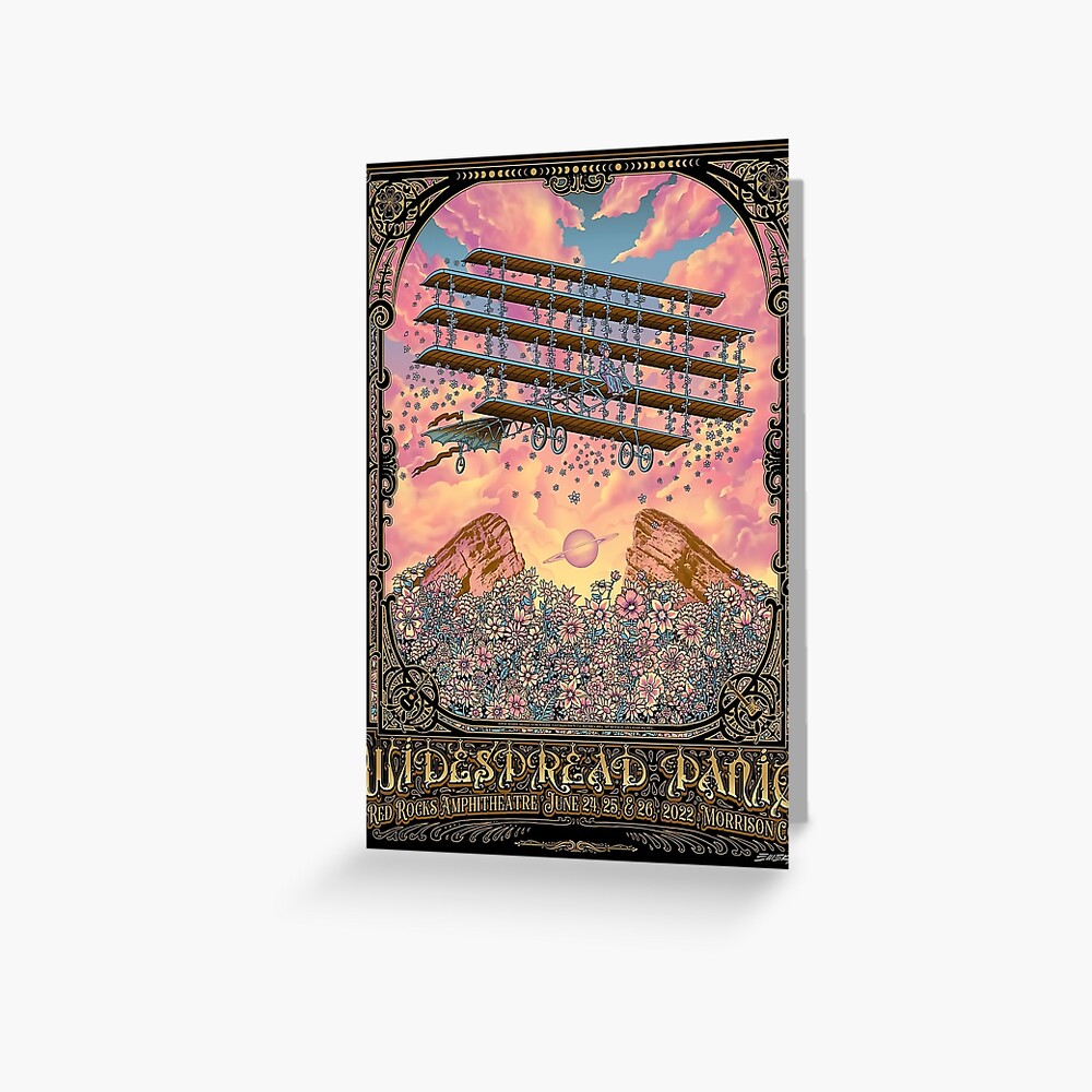 "WIDESPREAD RED ROCKS AMPHITHEATRE PANIC" Greeting Card for Sale by ...