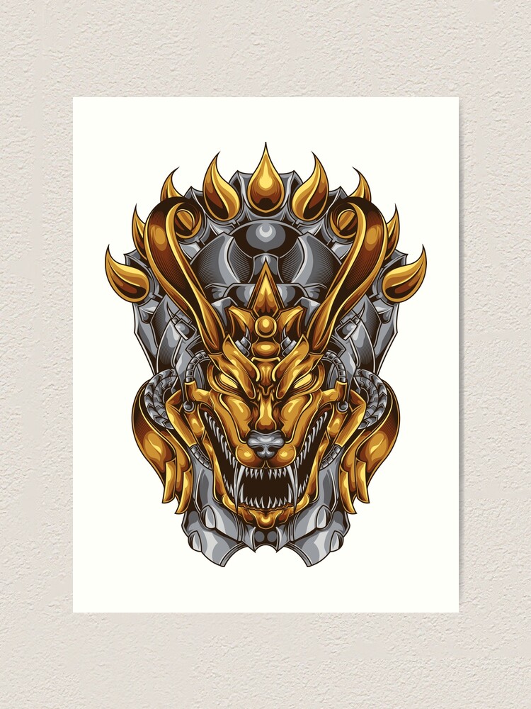 "Mechanical Kyubi - The nine tails demon" Art Print for Sale by emer ...
