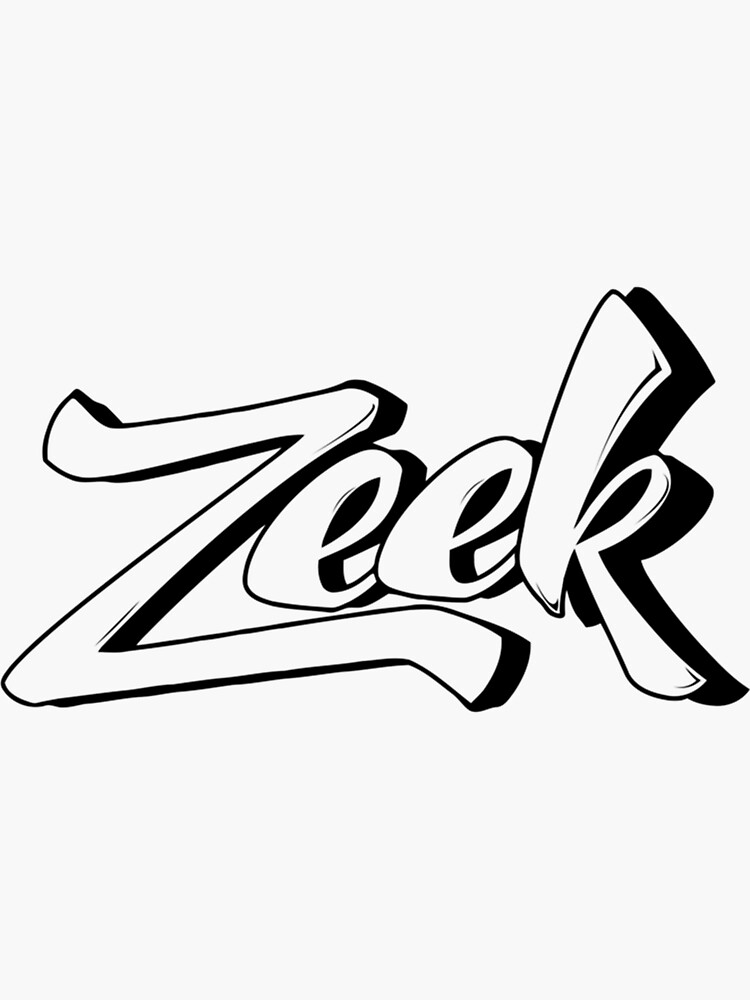 "Zeek Essential T-Shirt" Sticker for Sale by SorenCalder | Redbubble