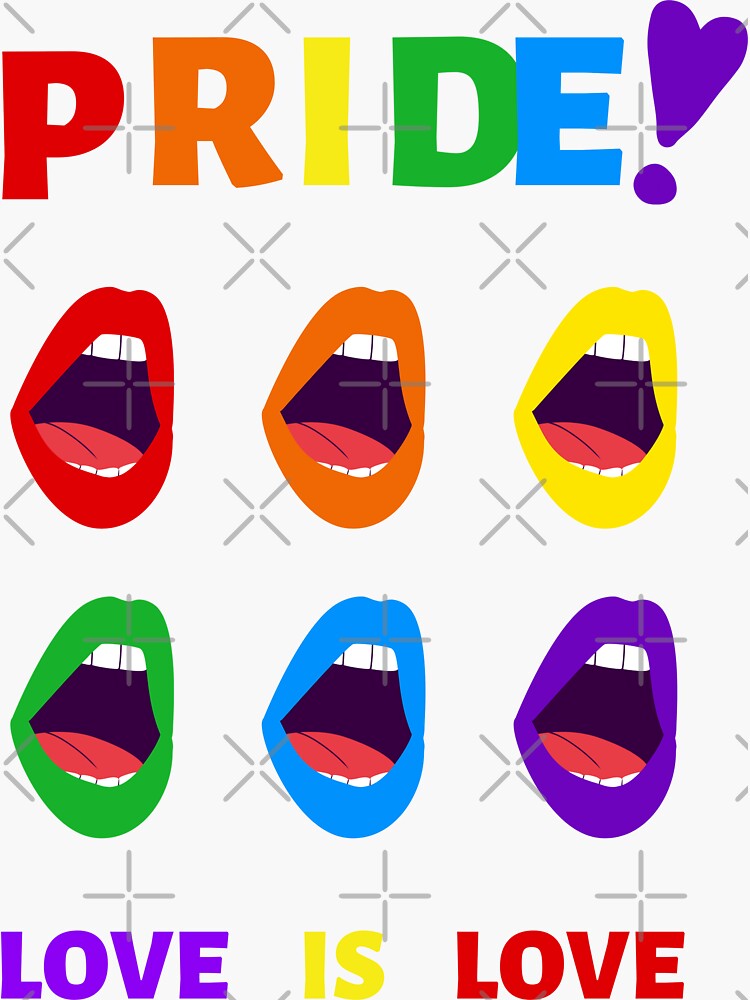"Pride!" Sticker for Sale by lolworld | Redbubble