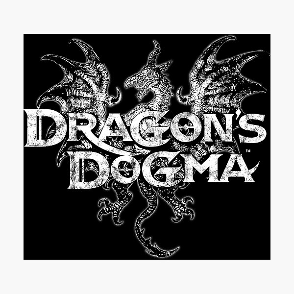 "Dragon's Dogma 2 Distressed Logo" Photographic Print for Sale by ...