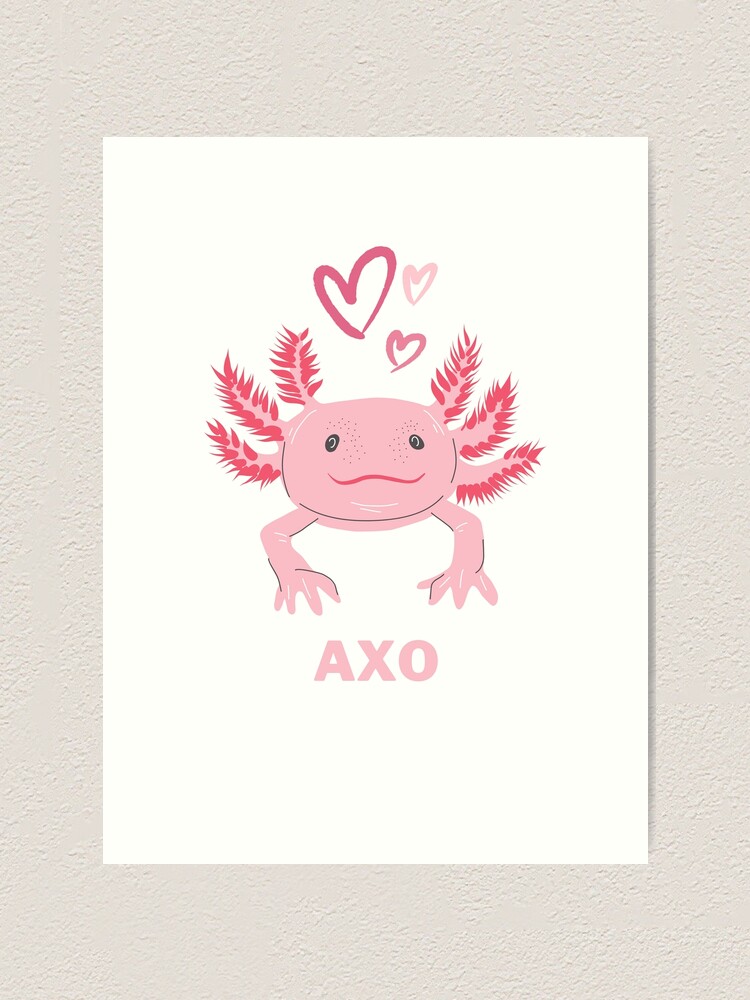 "axolotl lovely day" Art Print for Sale by ToolkyMedia | Redbubble