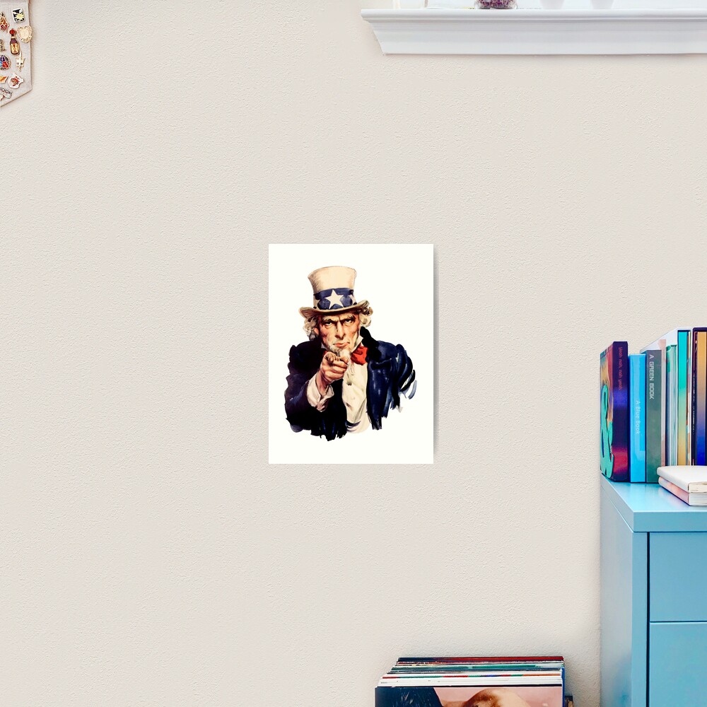 "Uncle Sam Pointing Finger Vector" Poster for Sale by taiche | Redbubble