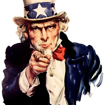 "Uncle Sam Pointing Finger Vector" Poster for Sale by taiche | Redbubble