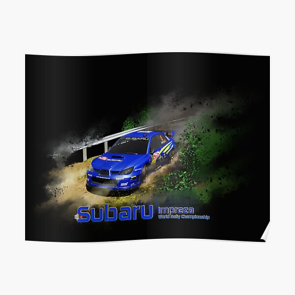 "Subaru Impreza - World Championship Rally - t-shirt and Merch" Poster ...