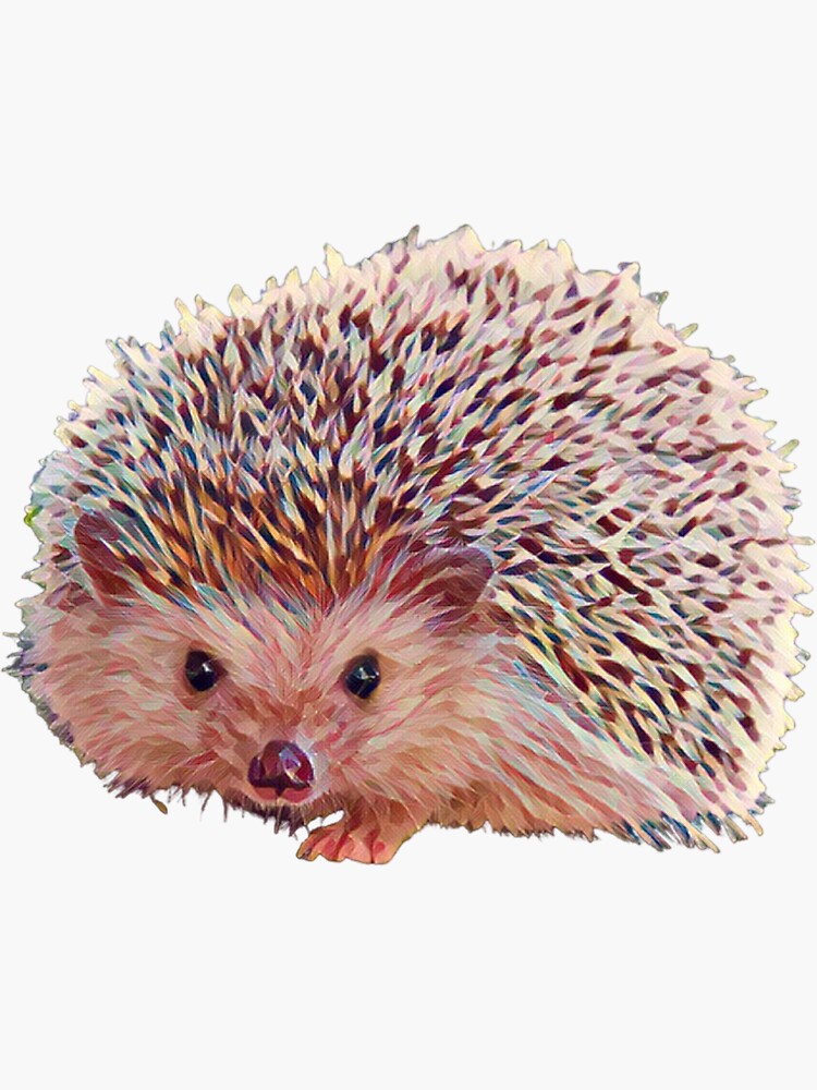 "Hedgehog Sticker" Sticker for Sale by TheCellDesigns | Redbubble