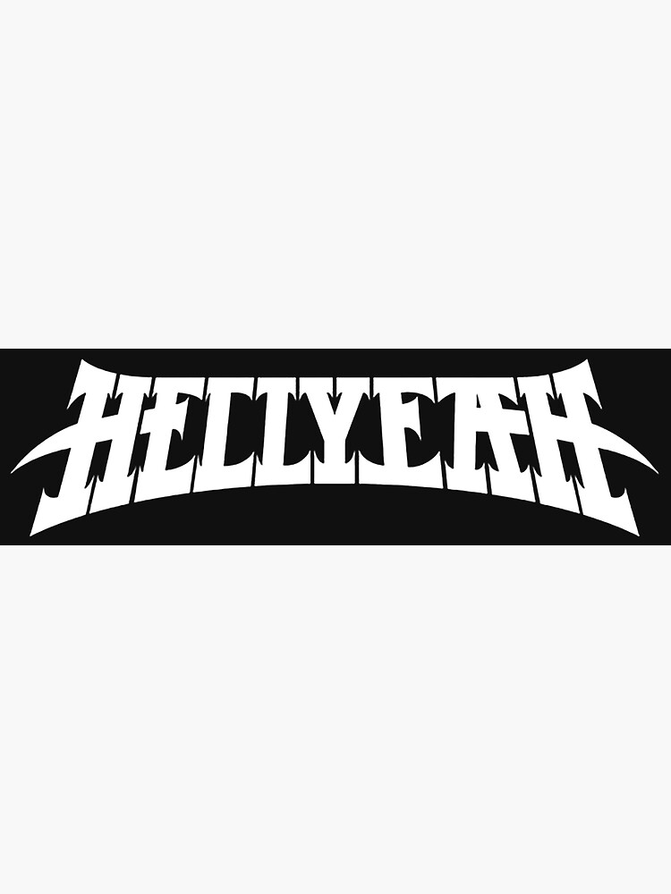 "Hellyeah" Sticker for Sale by Thriasself1940 | Redbubble