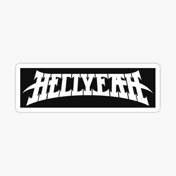 "Hellyeah" Sticker for Sale by Thriasself1940 | Redbubble