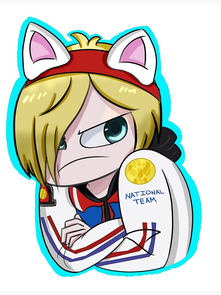 "Yurio Plisetsky with Cat Ears! " Art Print by TheBeautifulDuo | Redbubble