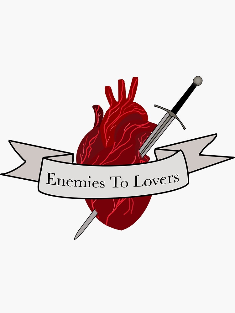 "Enemies to Lovers Stickers" Sticker for Sale by WingsandDaggers ...