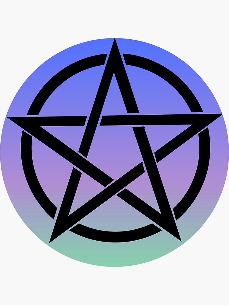 "Blue Pentagram" Sticker for Sale by caged-ghost | Redbubble