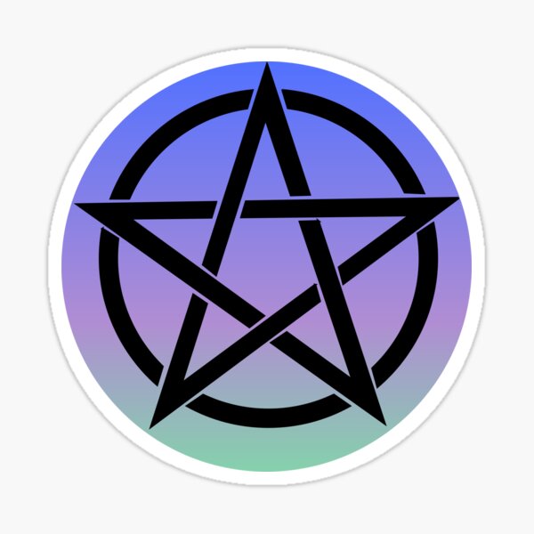 "Blue Pentagram" Sticker for Sale by caged-ghost | Redbubble