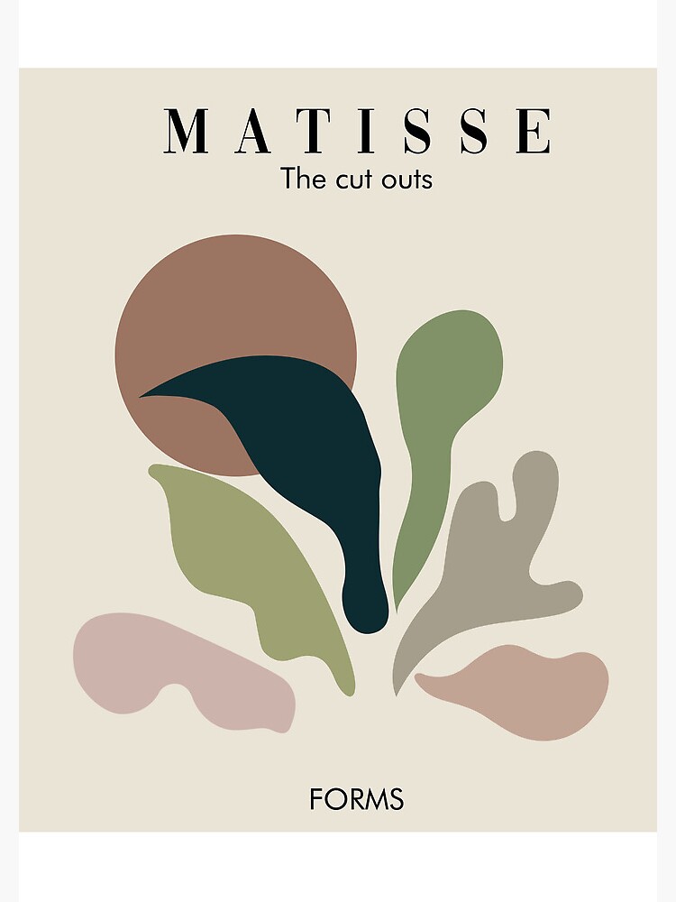 "Henri Matisse forms cut outs, Organic color palette, Scandivian art ...