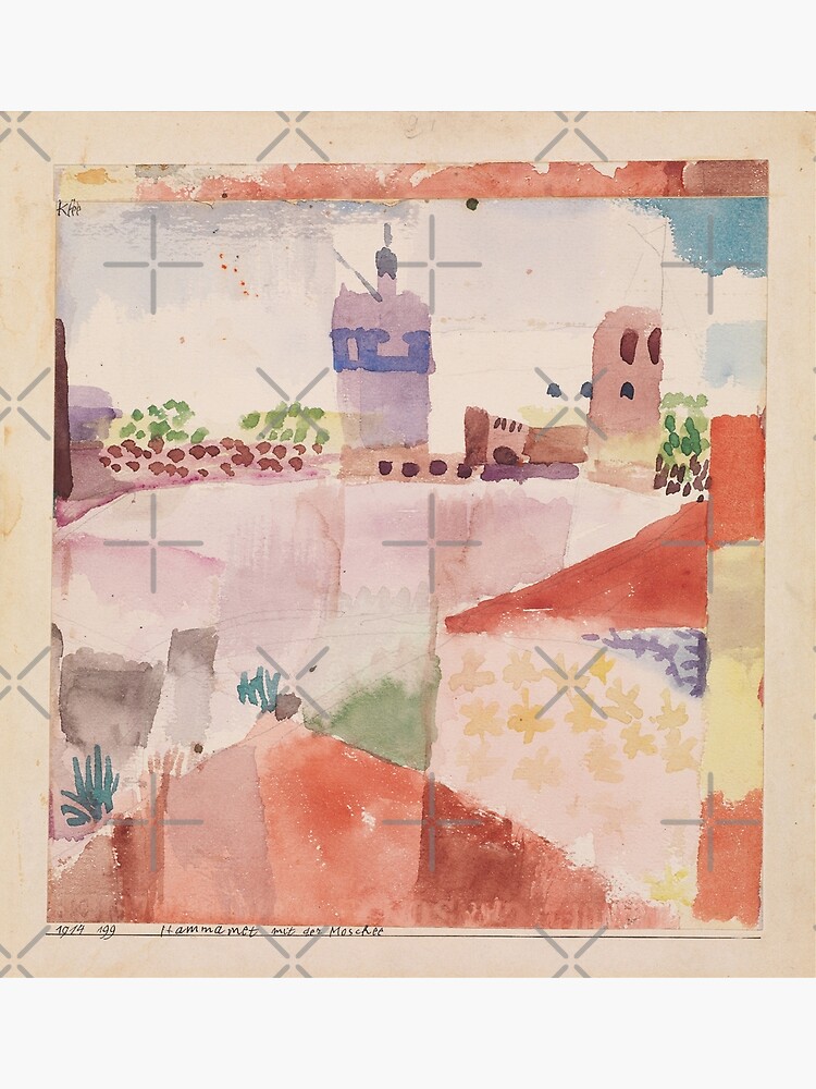 Impression photo « Paul Klee Hammamet avec sa mosquée (vieux bateau à ...