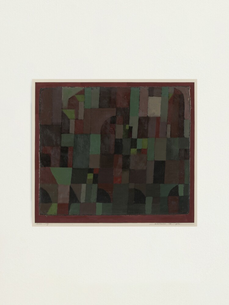 "Paul Klee Red,Green Architecture (yellow,violet gradation) (Old ...