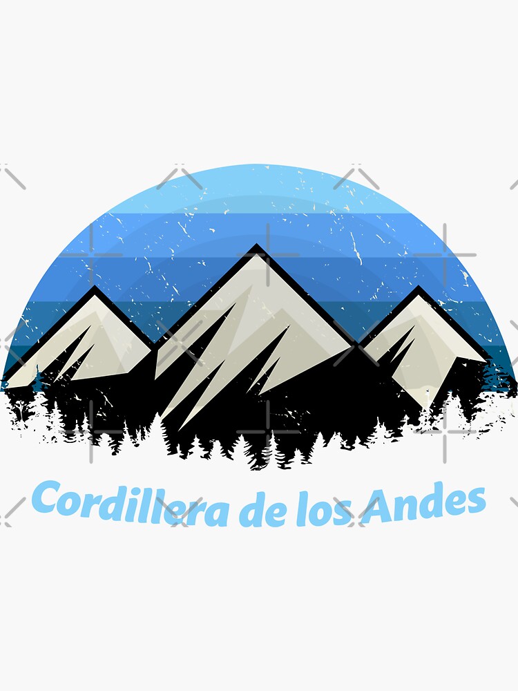 "Andes Mountains" Sticker for Sale by studio838 | Redbubble