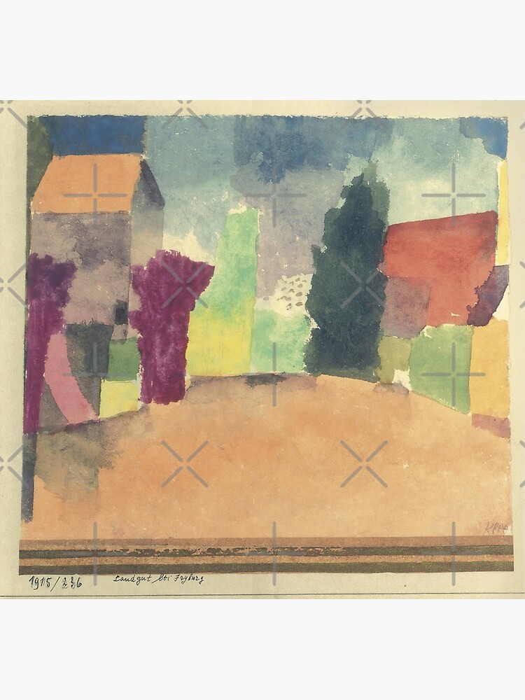 "Paul Klee Country House Near Fribourg,Landgut Bei Fryburg ( Abstract ...