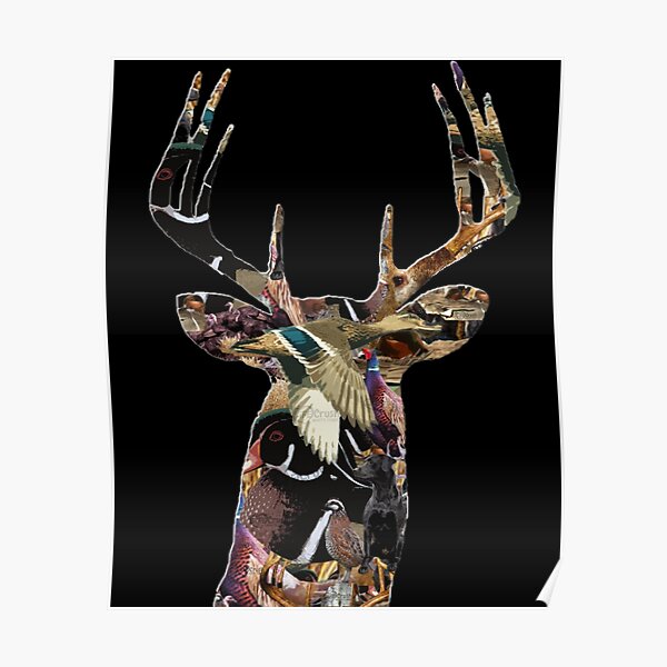 "Whitetail Buck Deer Hunting Collage with Duck Hunting, Quail Hunting ...