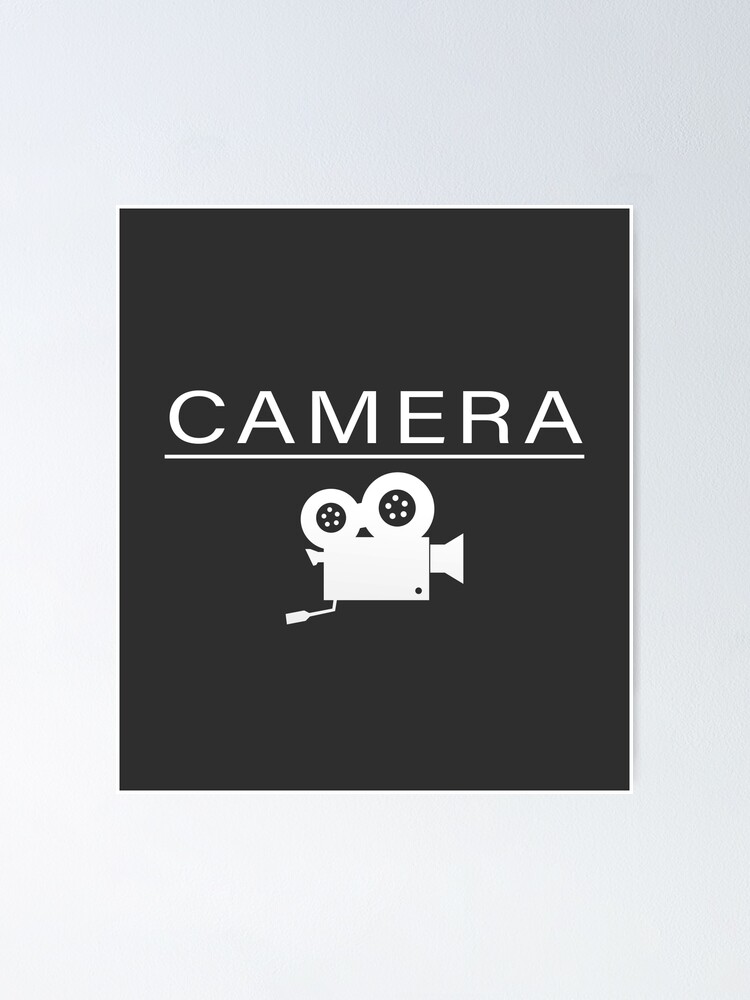 "Camera - Film Crew Logo" Poster for Sale by McKeeverDesigns | Redbubble