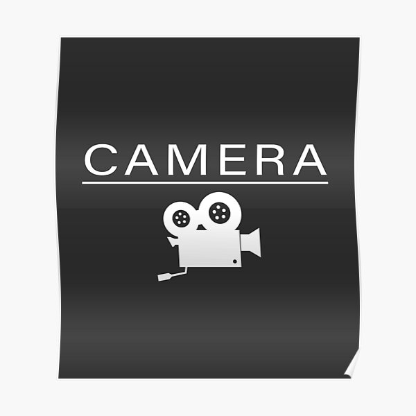 "Camera - Film Crew Logo" Poster for Sale by McKeeverDesigns | Redbubble