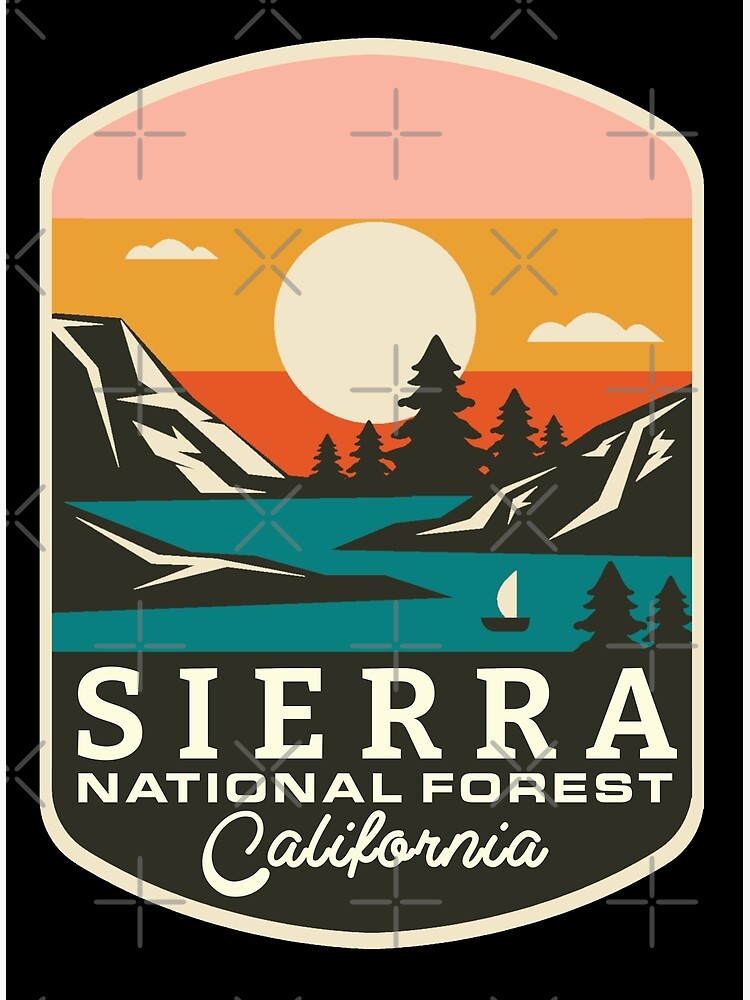 "sierra national forest California mountain hiking " Poster for Sale by ...