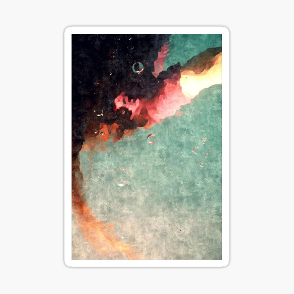 "Floating" Sticker for Sale by jaune-eclatant | Redbubble