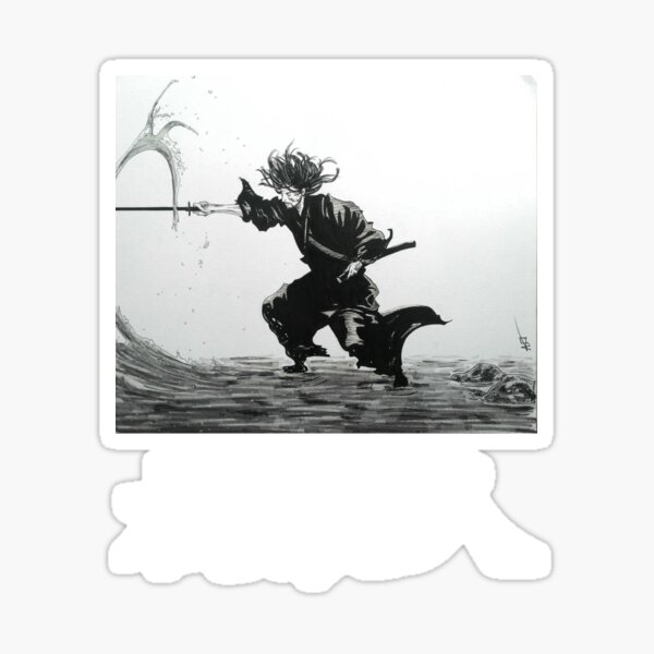 "Vagabond - Manga Samurai, Miyamoto Musashi (Vagabond) " Sticker for ...