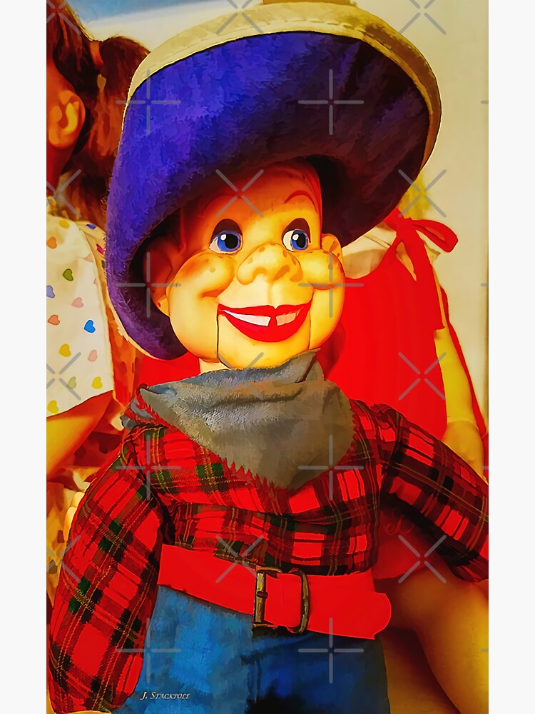 "Howdy doody time" Sticker for Sale by d3p5j8l21 | Redbubble