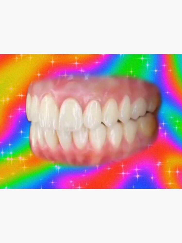 "Funky Teeth" Sticker for Sale by Hey-EdieBeans | Redbubble