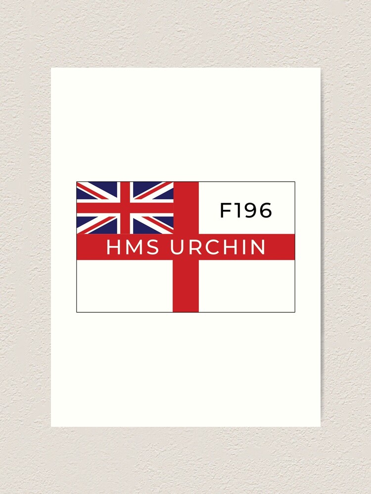 "HMS Urchin On British White Ensign - F196 - British Navy Type 15 ...