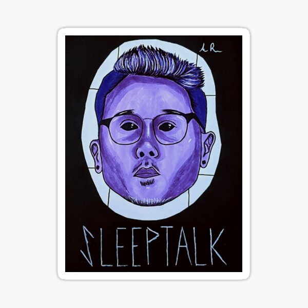 "Sleeptalk" Sticker for Sale by AshtonRochaArt | Redbubble