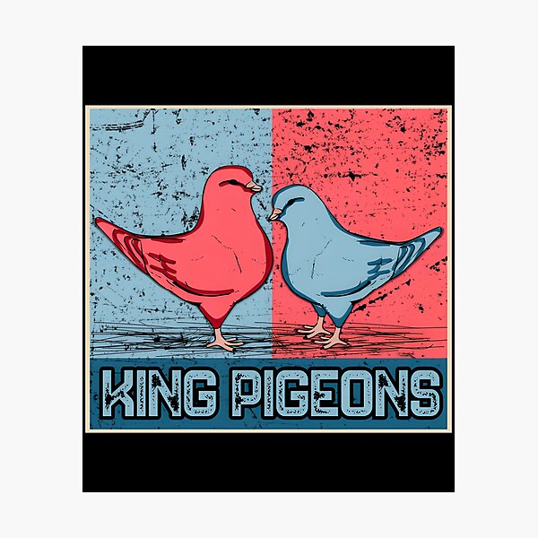 Lámina fotográfica «Pigeon Fencier - King Pigeons Cría de palomas ...