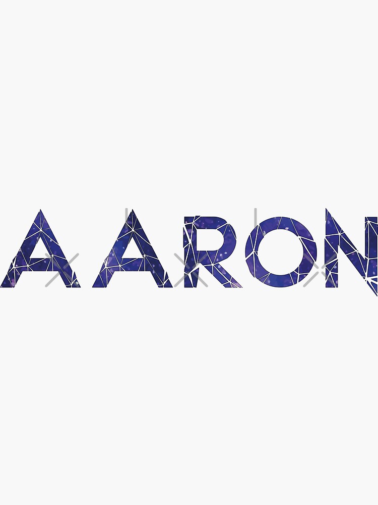 "AARON Name I - My name is AARON - typography name - Galaxy Vibe ...