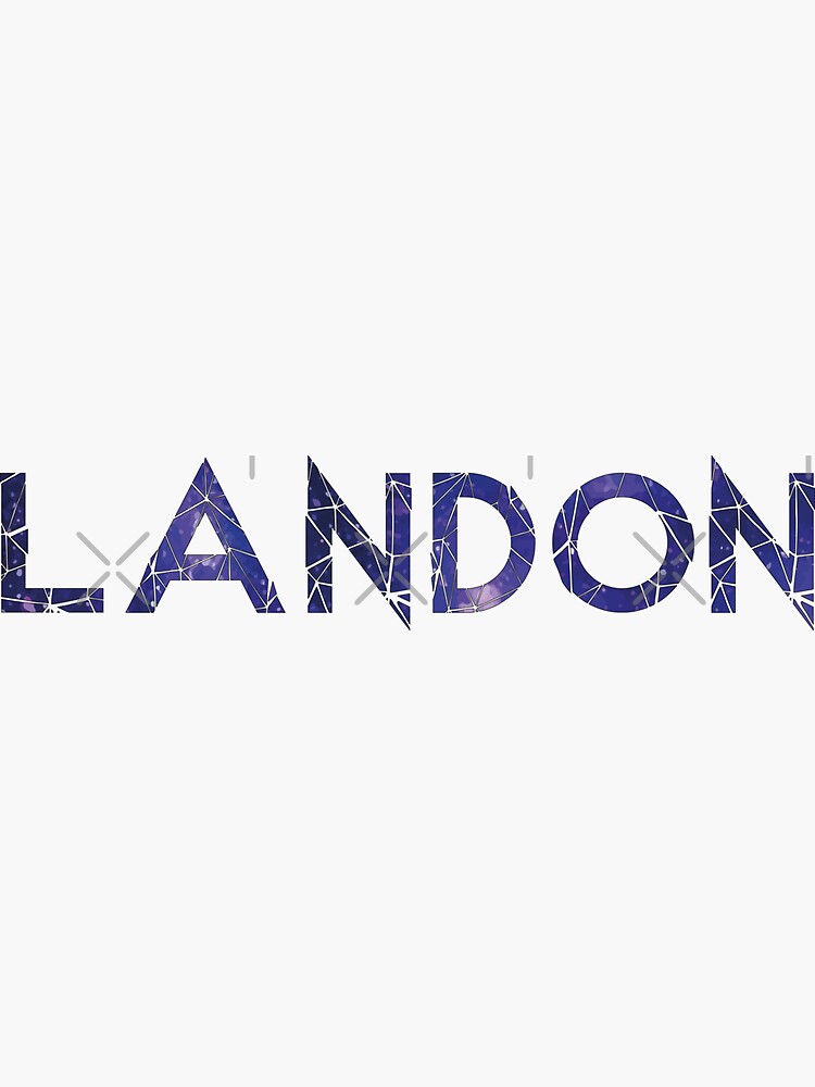 "LANDON Name I - My name is LANDON - typography name - Galaxy Vibe ...