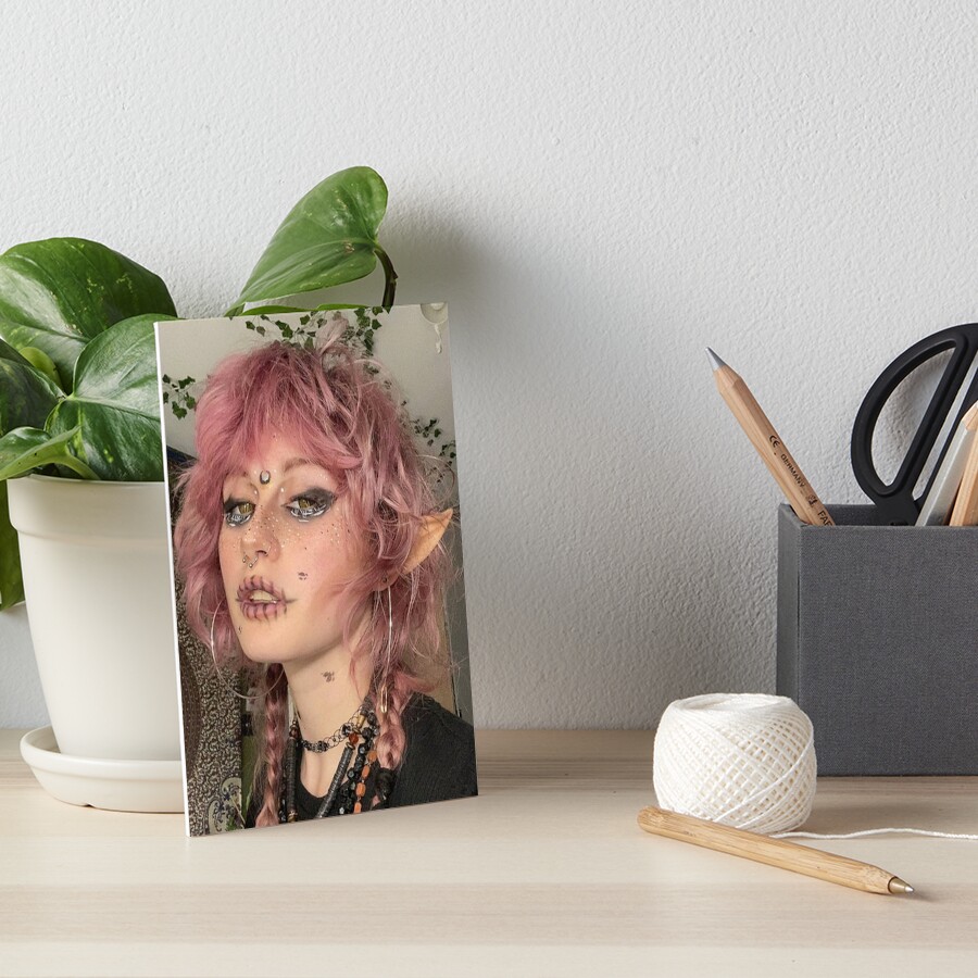 "Emo elf fairy goddess" Art Board Print for Sale by emoartwork | Redbubble