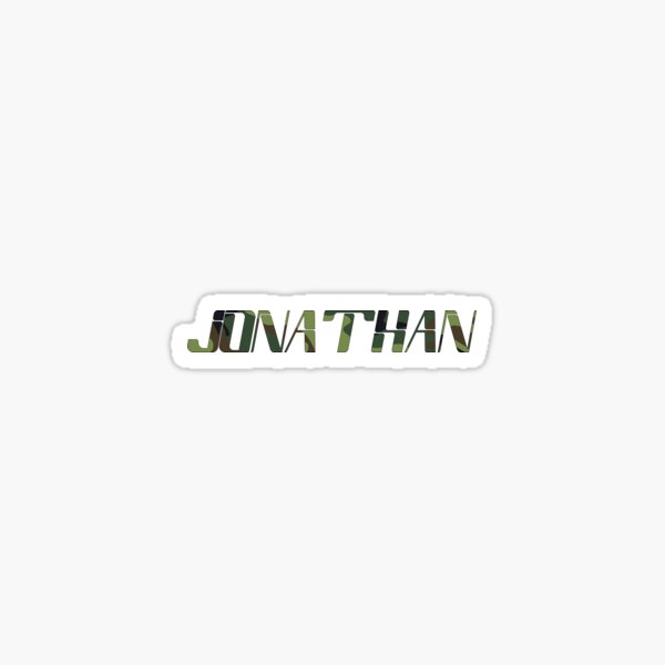 "JONATHAN Name III - My name is JONATHAN - typography name - Camo Vibe ...