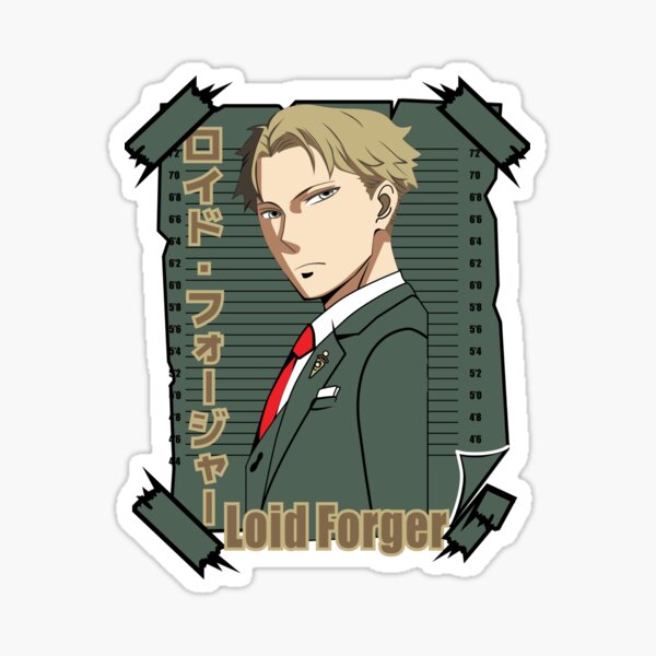 " SPY X FAMILY anime, manga, loid forger" Sticker for Sale by Otaku ...