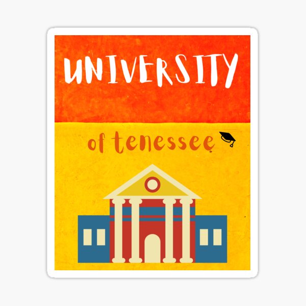"University of Tennessee" Sticker for Sale by Succeslife | Redbubble