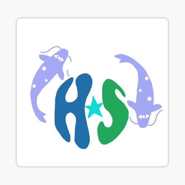 "Harry Styles initials letters" Sticker for Sale by Carolynsshop ...