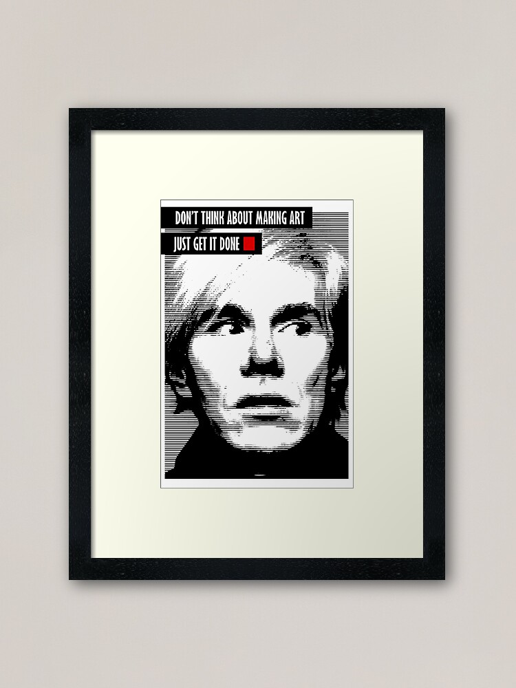 "Andy Warhol" Framed Art Print for Sale by HeyGlad | Redbubble
