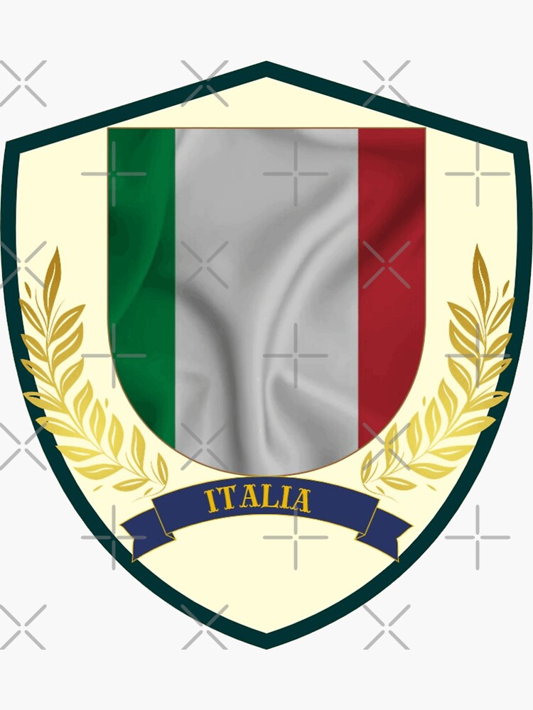 "Italia Six Nations Rugby badge" Sticker for Sale by BeatrxiLilly ...