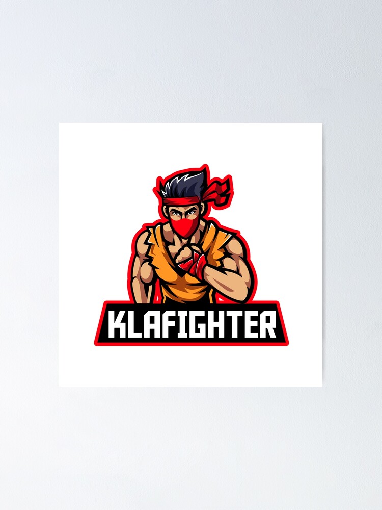 "Gaming design (Kla Fighter)" Poster for Sale by hamzakk7 | Redbubble
