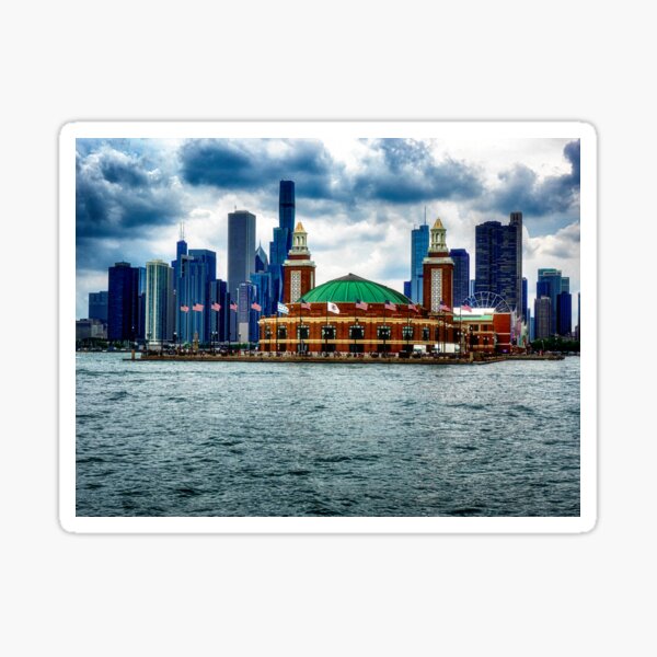 "Navy Pier - Chicago" Sticker for Sale by kdxweaver | Redbubble